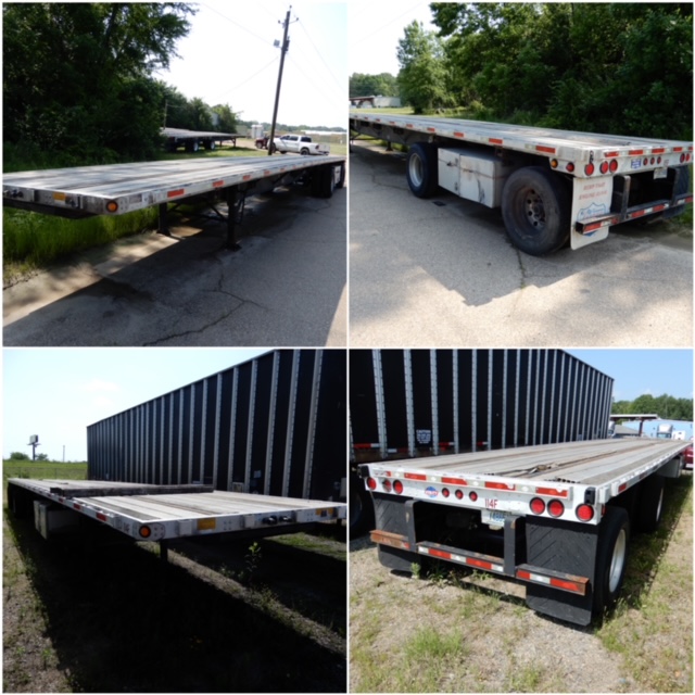(x2) 2015 48' Utility Flatbed Trailers - Federal Bankruptcy Auction ...